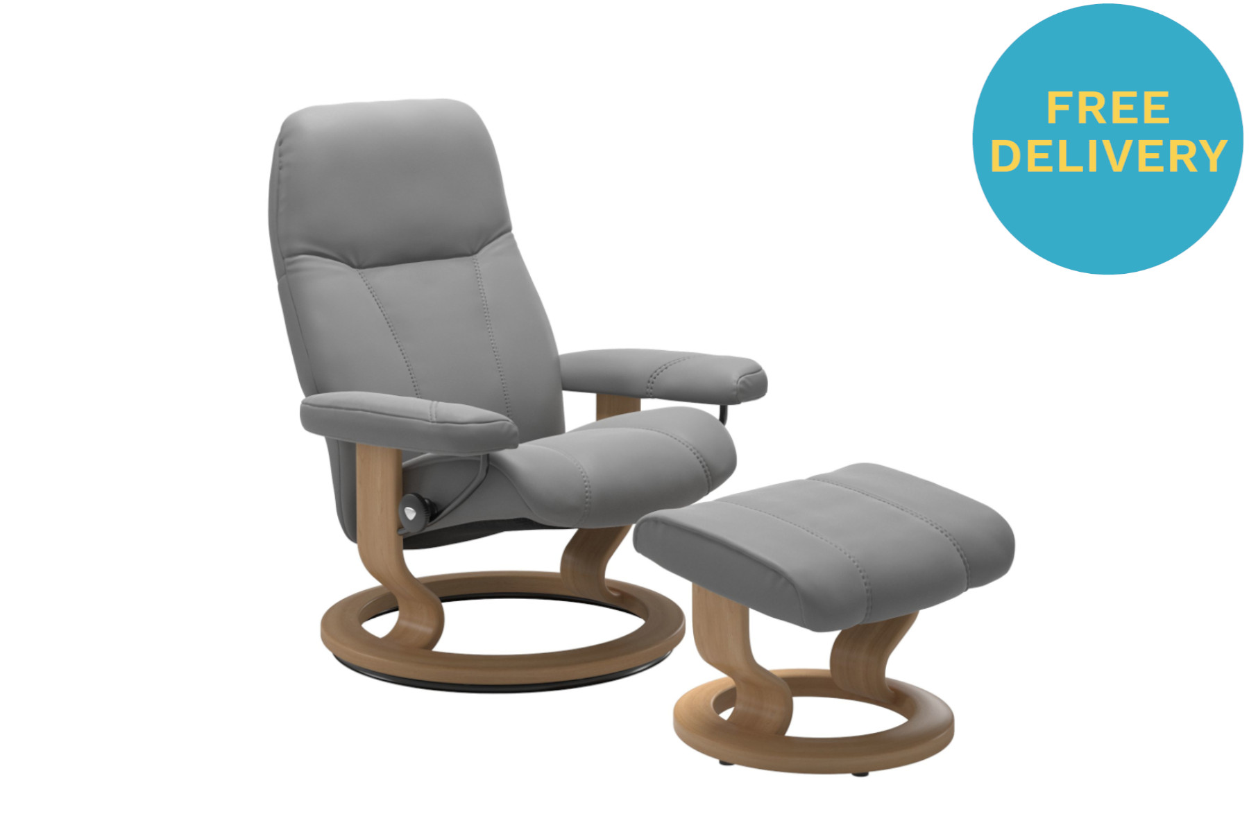 Stressless Consul Cream Medium Recliner Chair | IT0189462