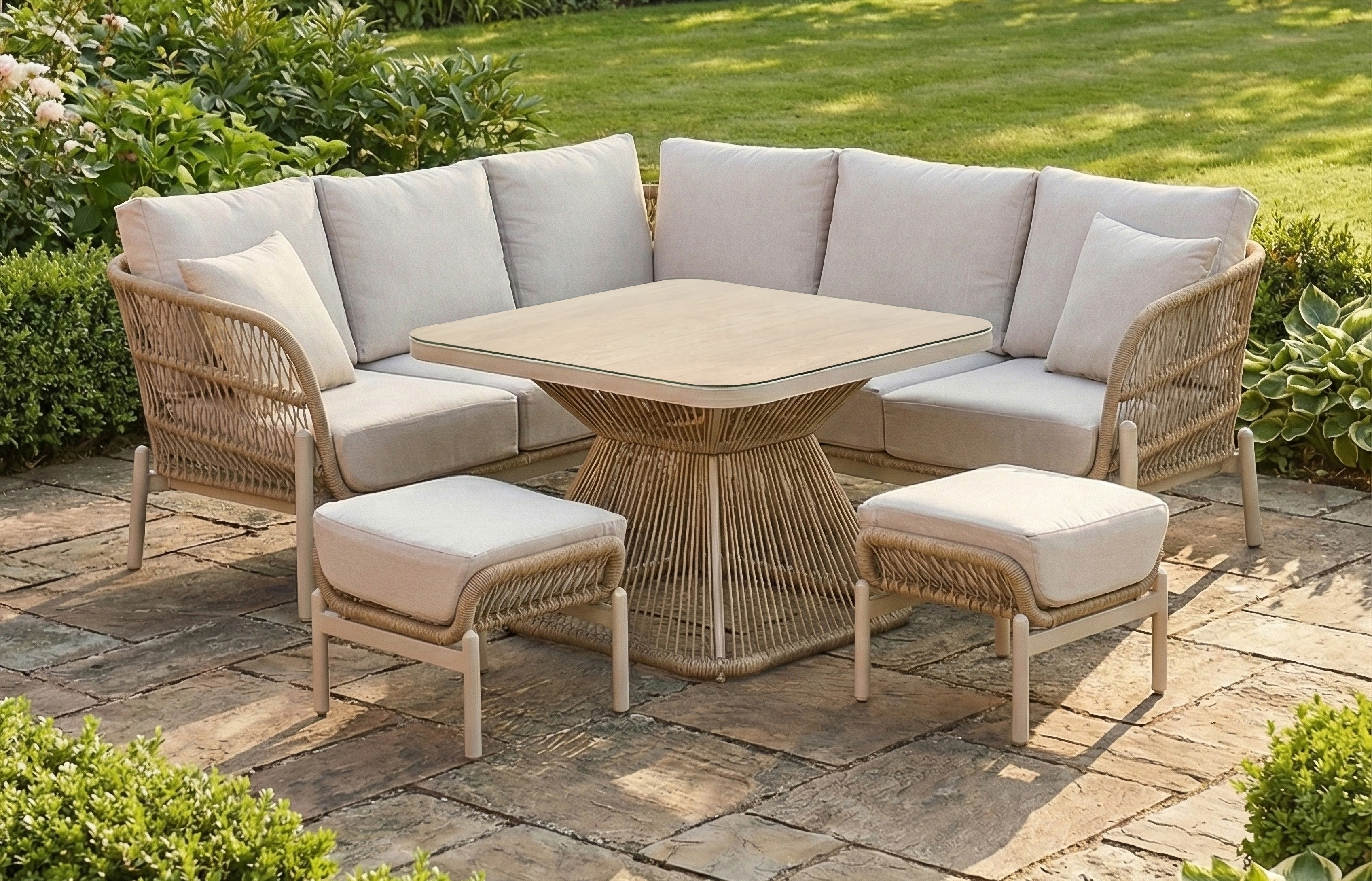 McKinney Garden Corner Dining Set | Caseys Furniture