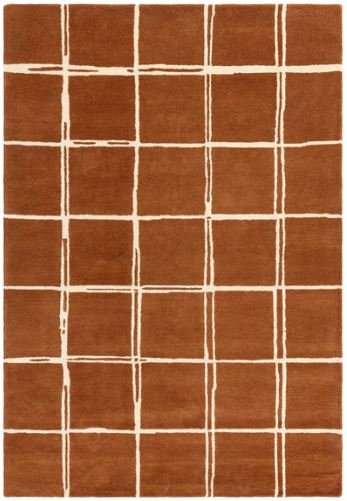 Albany Rug Grid Rust | Caseys Furniture