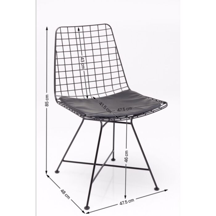 Black Grid Chair | Caseys Furniture