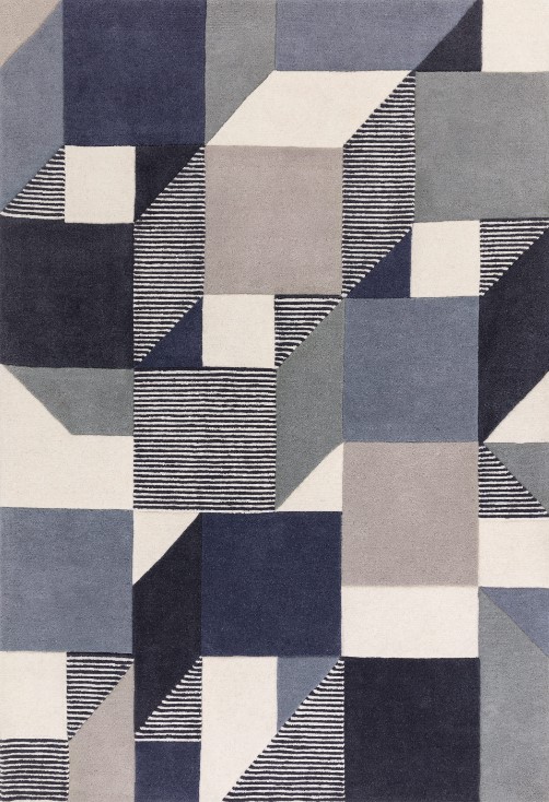 Matrix Memphis Rug Blue | Caseys Furniture