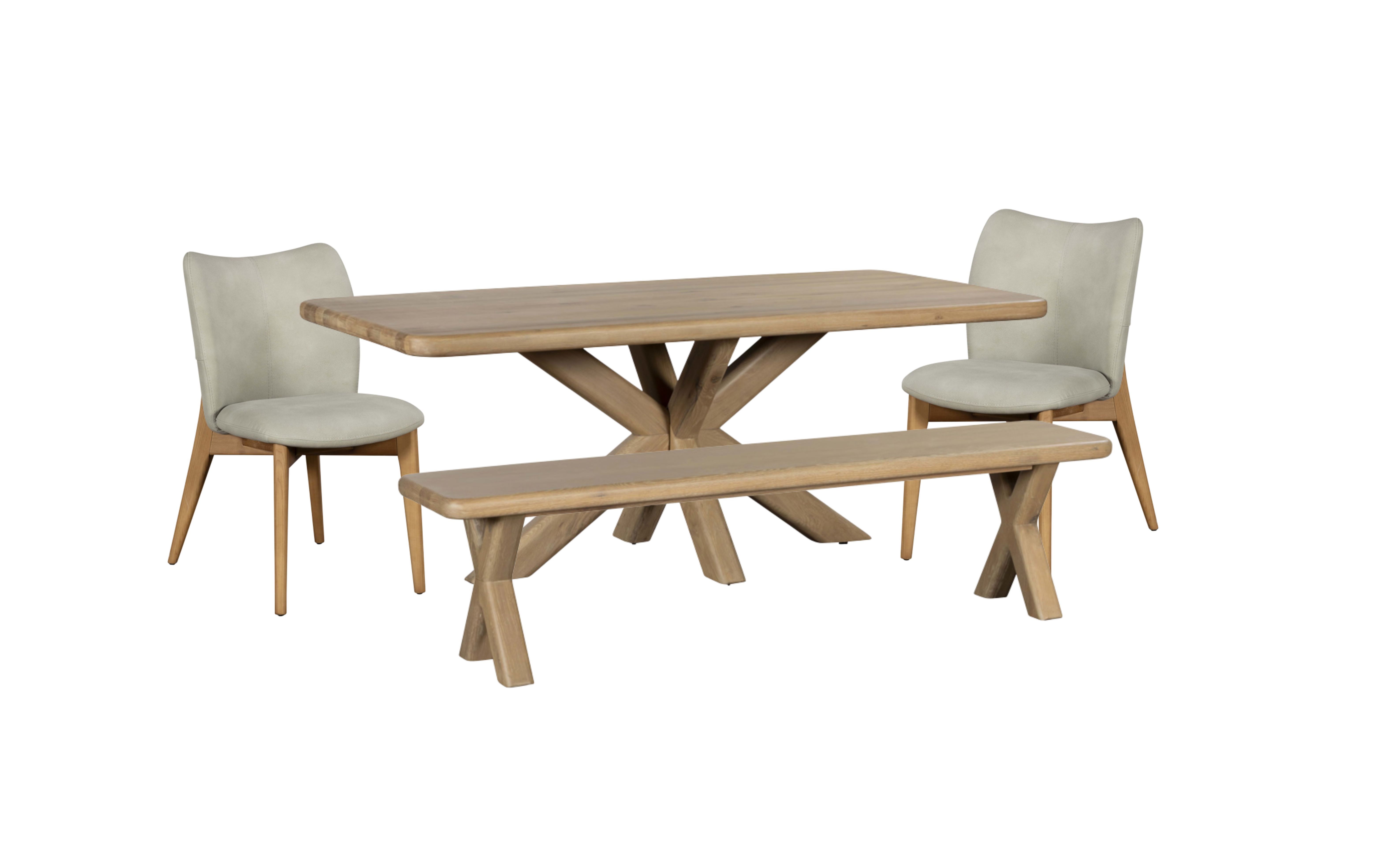Rowan Dining Table & Bench & 2 Dining Chairs - Bundle | Caseys Furniture